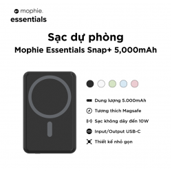 Sạc dự phòng mophie Essentials Snap+ 5,000mAh